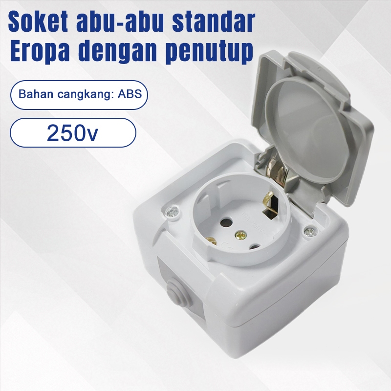 Jual Stop Kontak Single OB Cover Model Atlantic Waterproof Atlantic ...