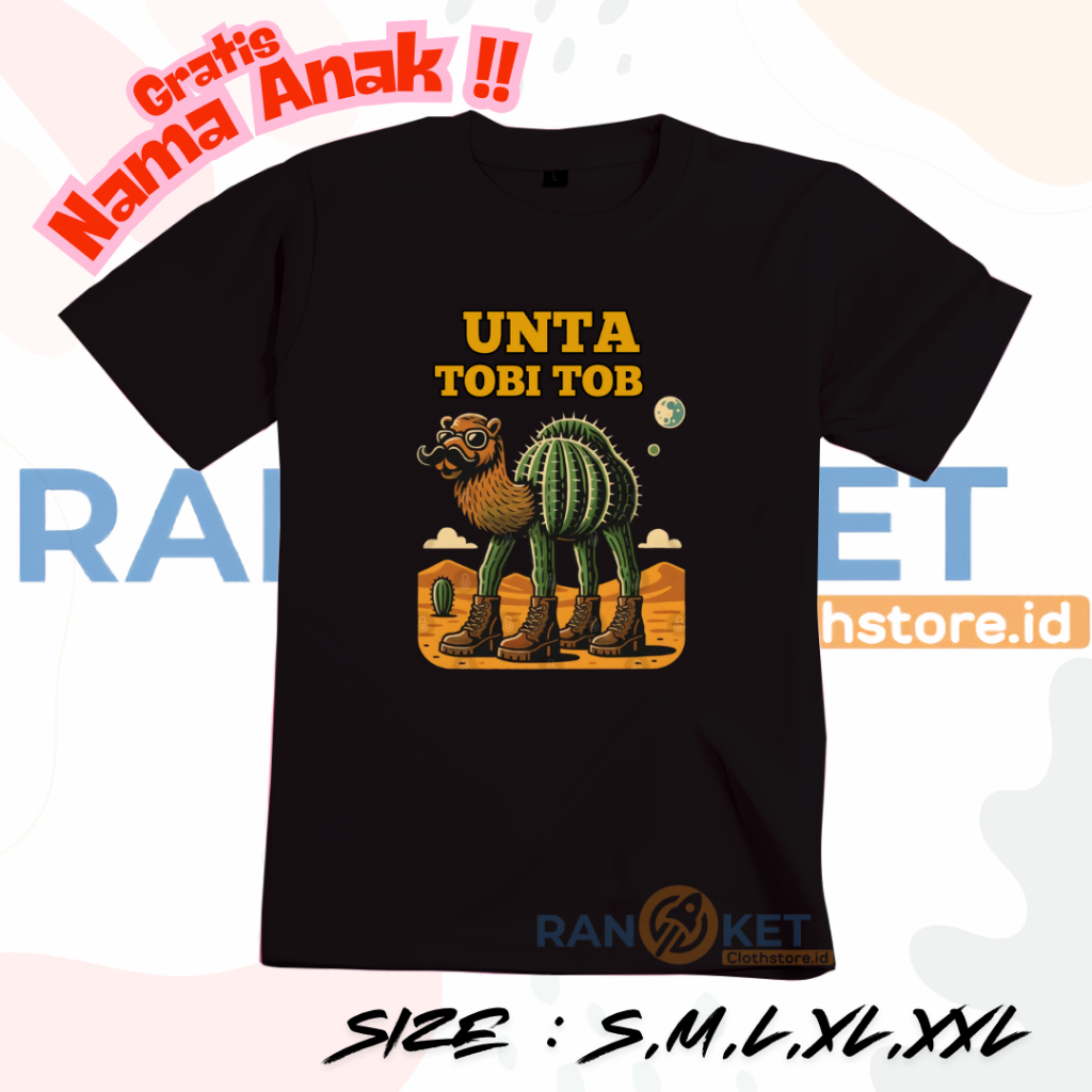 Jual Anomali I Kaos Anak Anomali Unta Tobi Tob | Baju Anak Anomali Unta ...