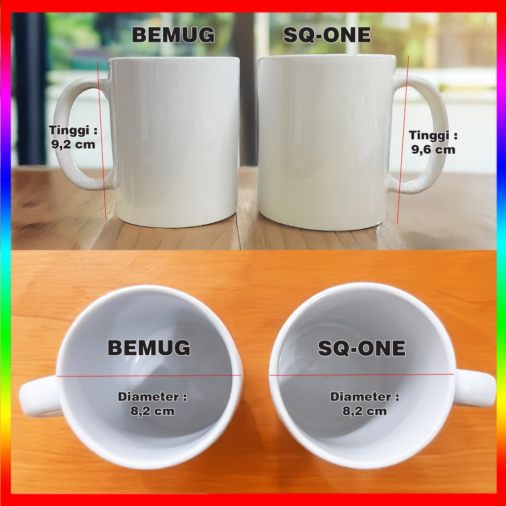 Jual Mug Putih Import 11 Oz (Gelas Polos Coating Sublim Sablon Custom ...