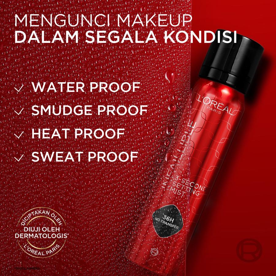 Jual L'Oreal Paris Infaillible 3-Second Setting Mist 75ml | Setting ...