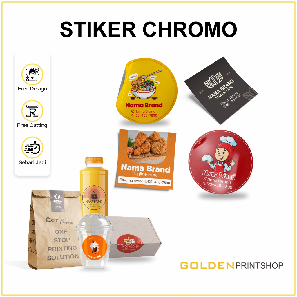 Jual Cetak Stiker Custom Kualitas Terbaik Sticker Label Makanan Bahan ...