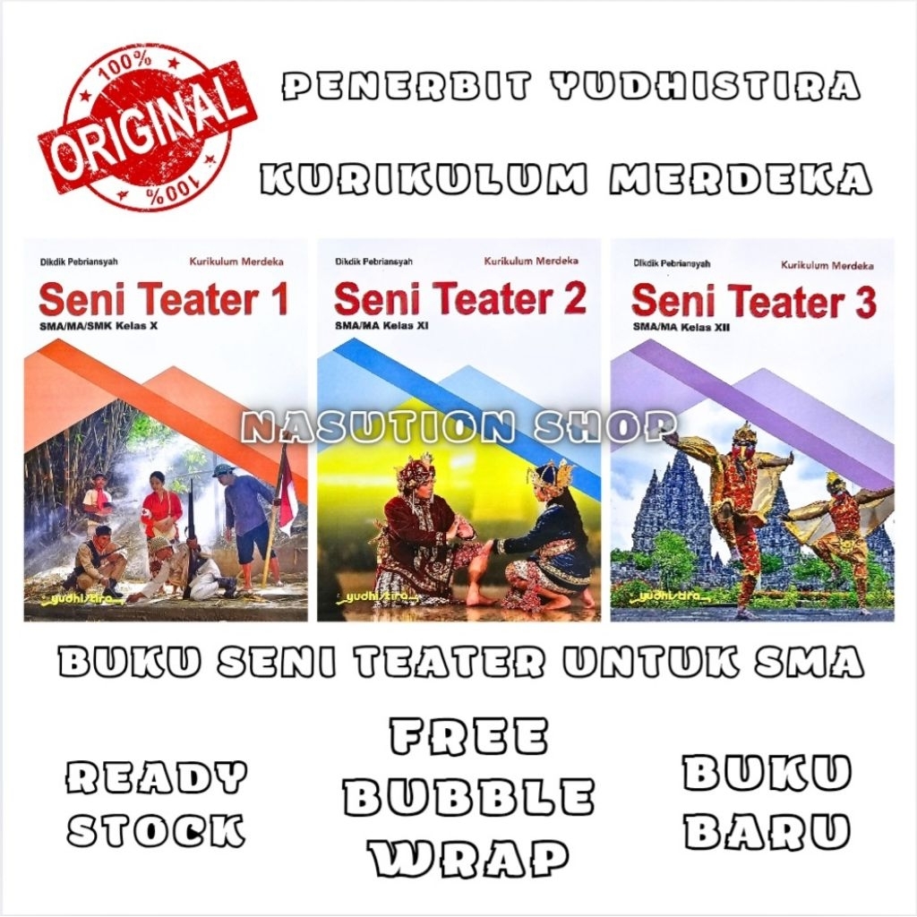 Jual Buku Seni Teater Kelas 1 2 3 / 10 11 12 SMA Revisi Yudhistira Kurikulum Merdeka Original ...