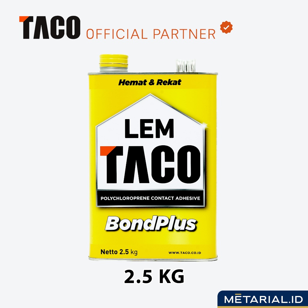 Jual Lem TACO Bond Plus 2.5 KG Serba Guna | Lem Kuning HPL | Lantai ...