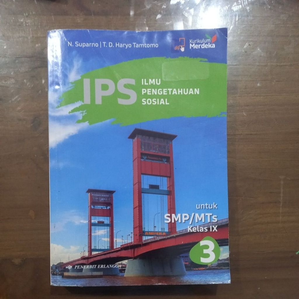 Jual Buku paket IPS SMP Kelas 9 - Kurikulum Merdeka - Penerbit Erlangga ...