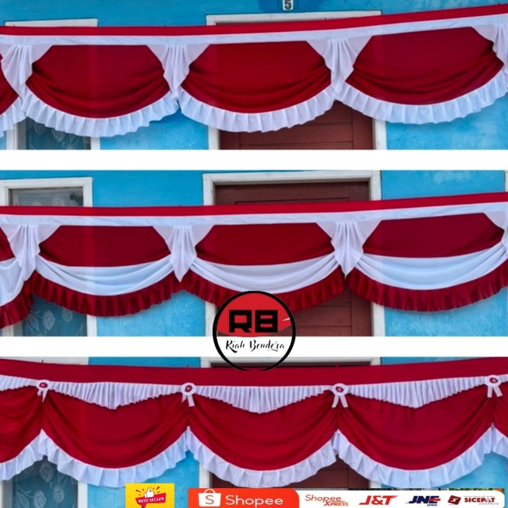 Jual BENDERA MERAH PUTIH BACKGROUND KANTOR GEDUNG SULTAN CANTIK ABUTAI ...