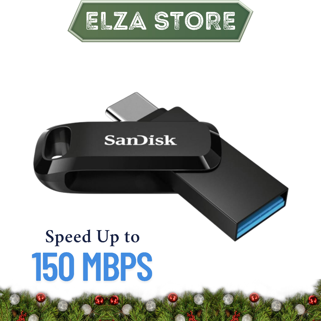 Jual Sandisk OTG 32GB 64GB 128GB USB Type-C USB 3.1 Ultra Dual Drive Go ...