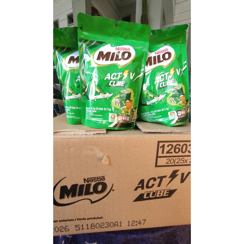 Jual Nestle Milo Cube 1 pouch isi 25 Blok - Milo kotak | Shopee Indonesia