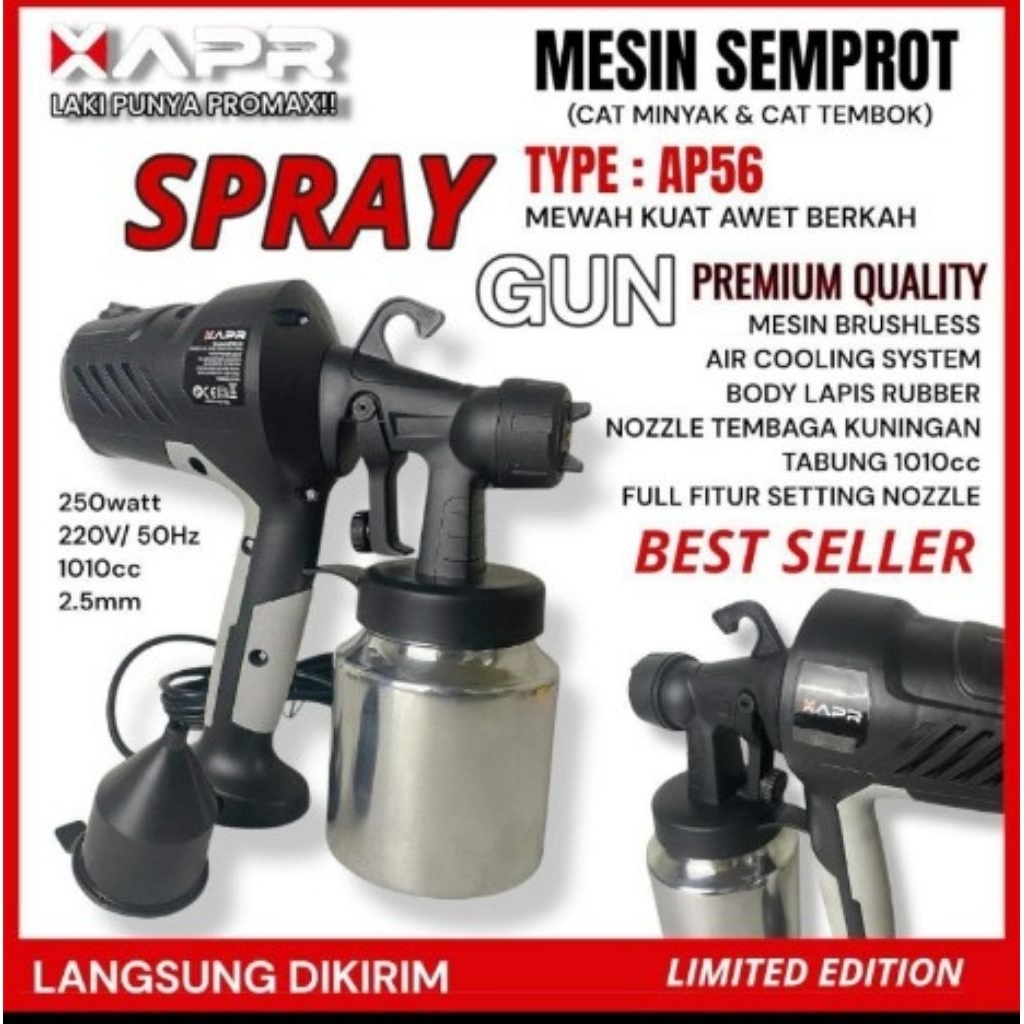 Jual Spray gun elektrik APR japan technology mesin semprot cat minyak ...