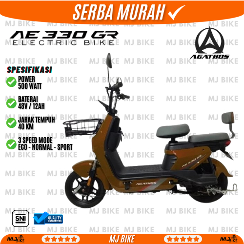 Jual Sepeda Listrik Pacific AGATHOS AE 330 GR / AE 360 500 Watt Original Garansi Resmi | Shopee ...
