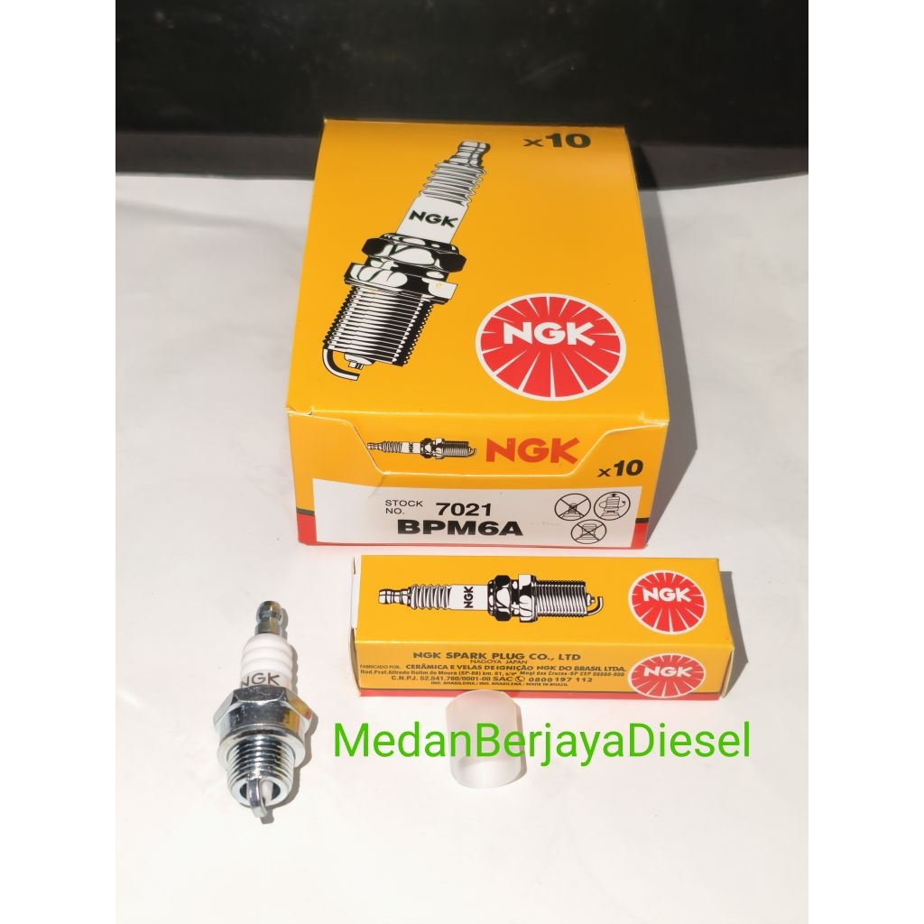 Jual Busi NGK BPM6A Busi Mesin Potong Rumput Busi Mesin Chainsaw Motor Mini | Shopee Indonesia