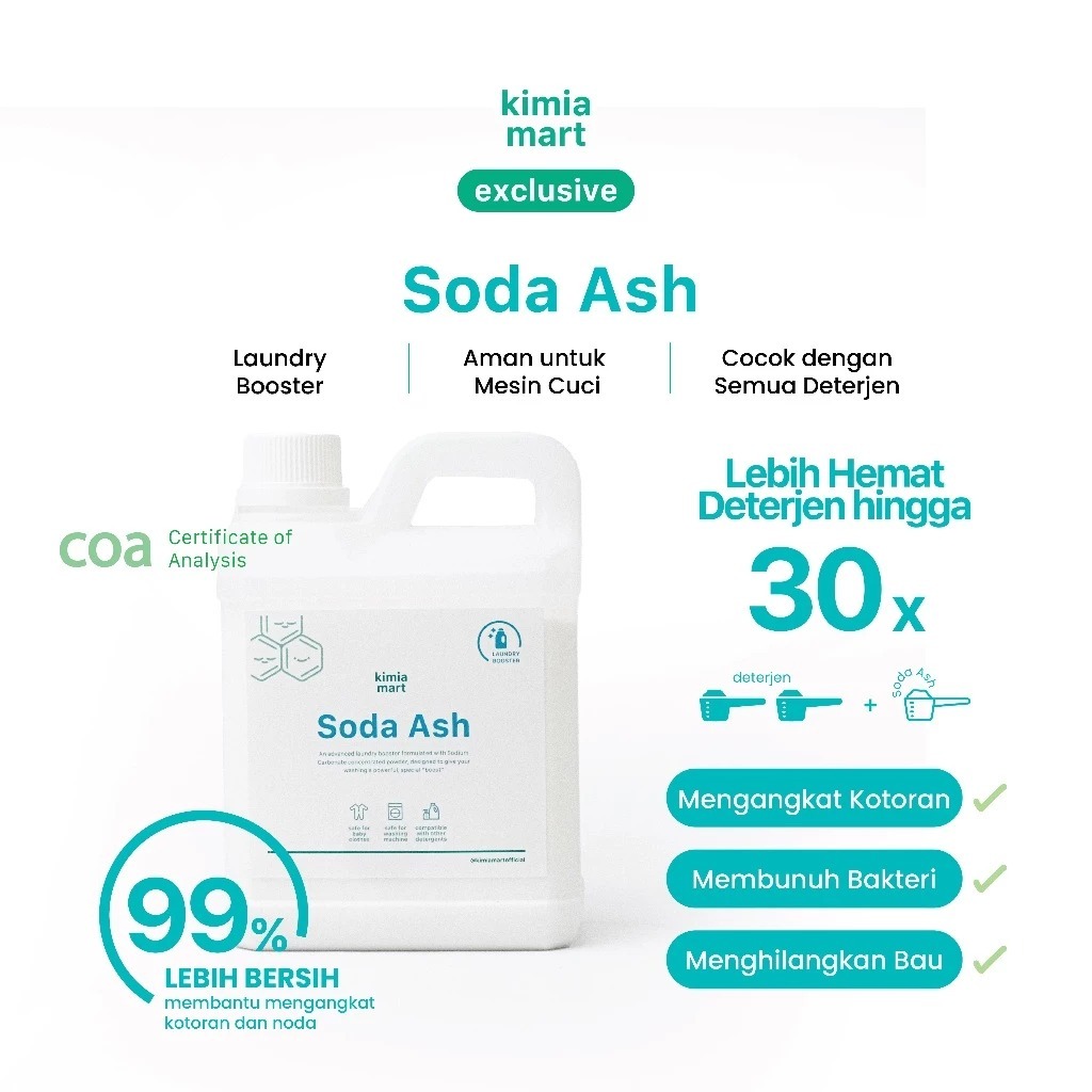 Jual Soda Ash Dense 1000 gr - Laundry Booster / Washing Soda Pembersih ...
