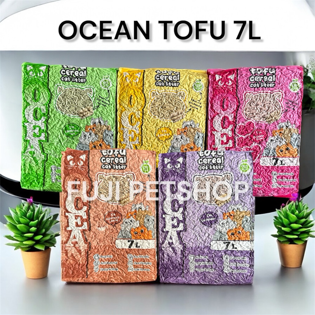 Jual Pasir Tofu Ocean Cat Litter 7L Pasir Kucing Wangi 7 Liter | Shopee ...
