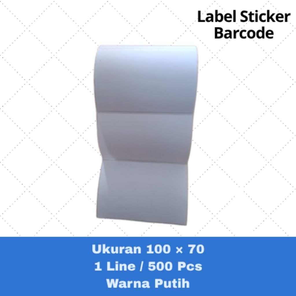 Jual Label sticker thermal 100x70 mm 500pcs / sticker barcode | Shopee ...