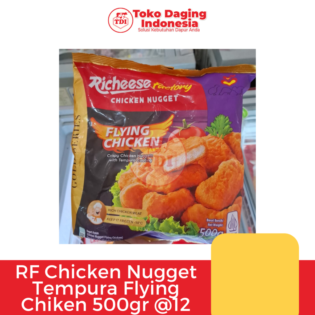 Jual RF Chicken Nugget Tempura Flying Chiken 500gr @12 | Shopee Indonesia