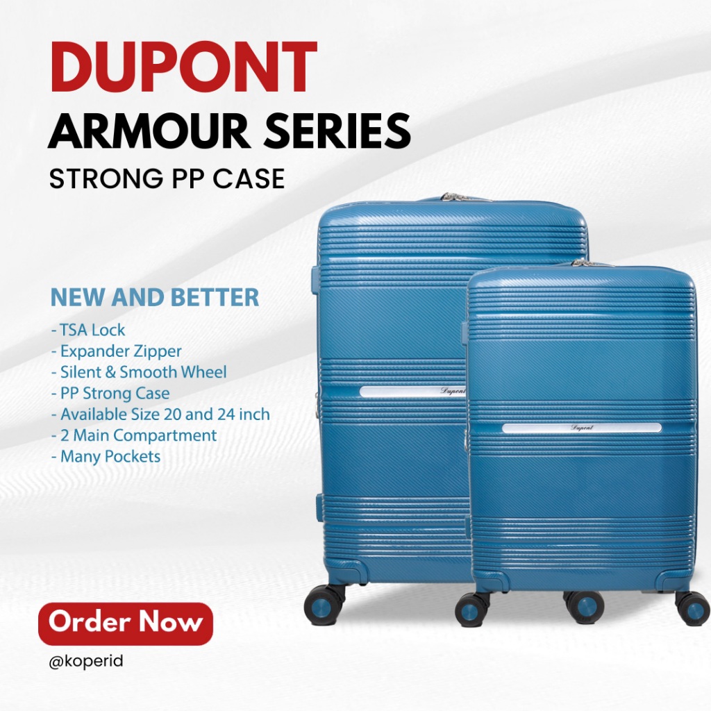 Jual Dupont Koper Hardcase PP Armour Seires Anti Theft Zipper dan ...