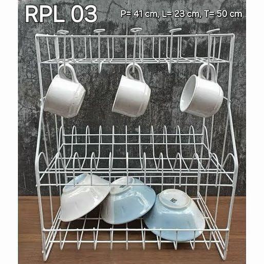 Jual Rak Piring Kawat / RPL 03 / Rak Piring Dapur Serbaguna | Shopee ...