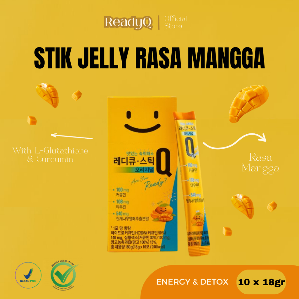 Jual [READY] ReadyQ Stick Jelly/Anti Hangover/Anti Mabuk/Anti mual ...