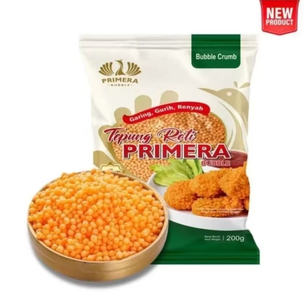 Jual PRIMERA Tepung Roti Bubble Crumb 200gr Garing Renyah Halal ...