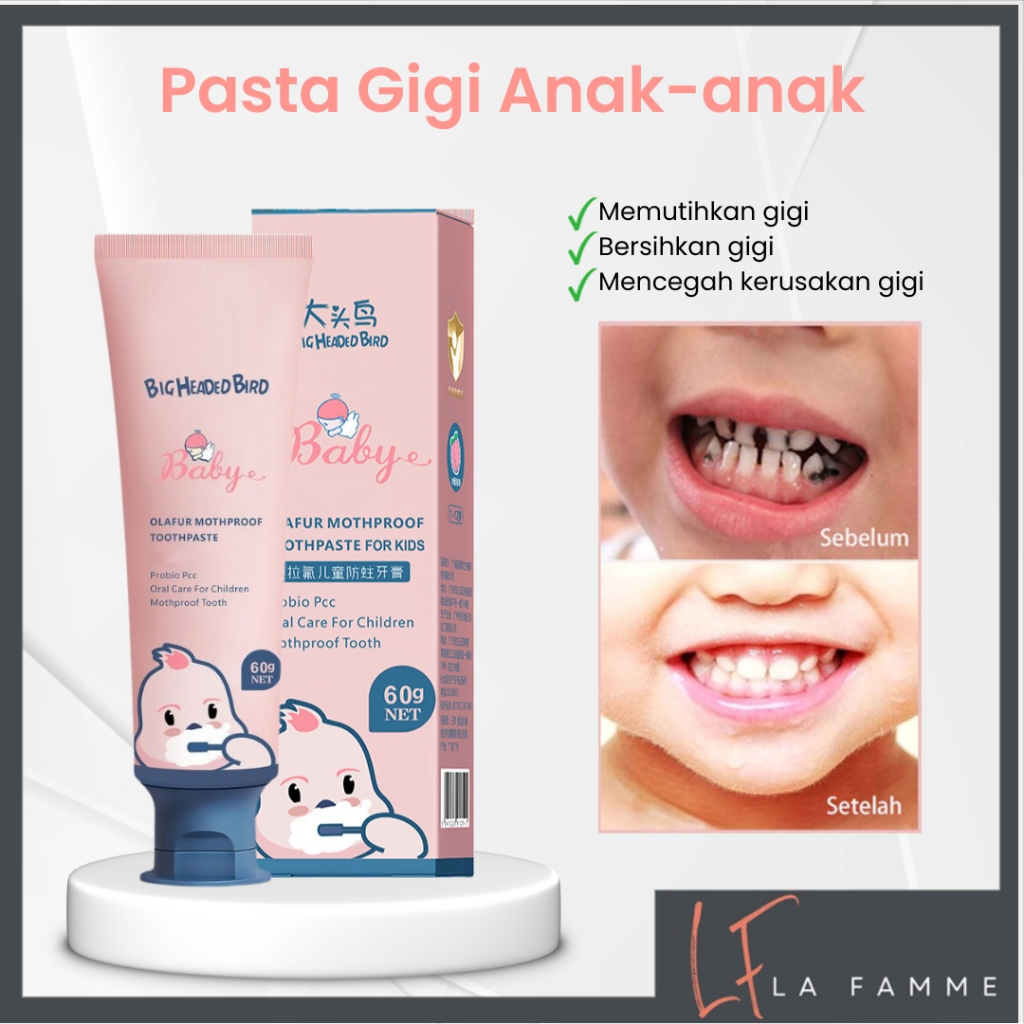 Jual Pasta Gigi Anak Odol Bayi Toothpaste Baby Flouride Odol Anak Pasta ...