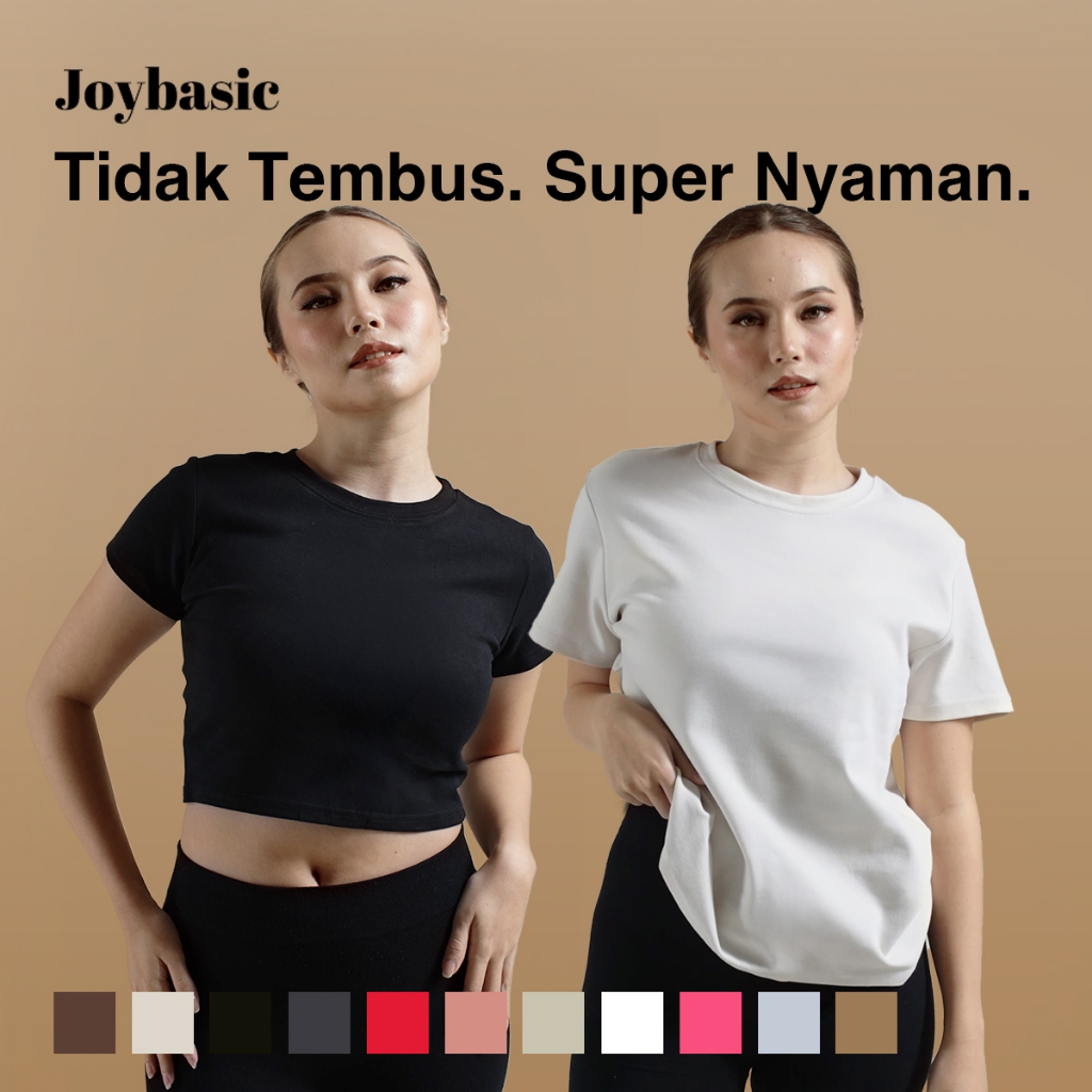 Jual Joybasic - [Classic Cotton] Basic Top Premium Cotton Kaos Polos ...