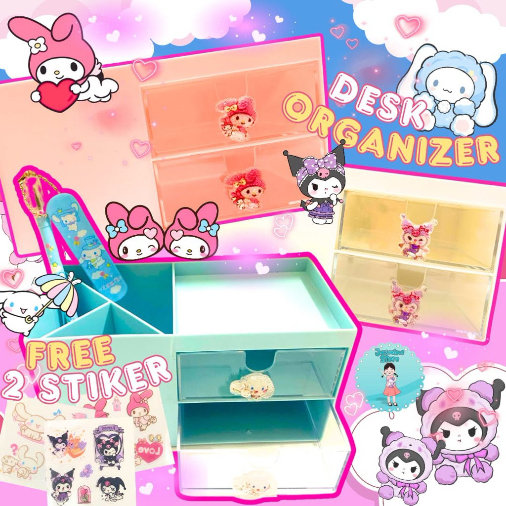 Jual Desk Organizer Kotak Pensil Sanrio/Kotak Perhiasan Sanrio/Kotak ...