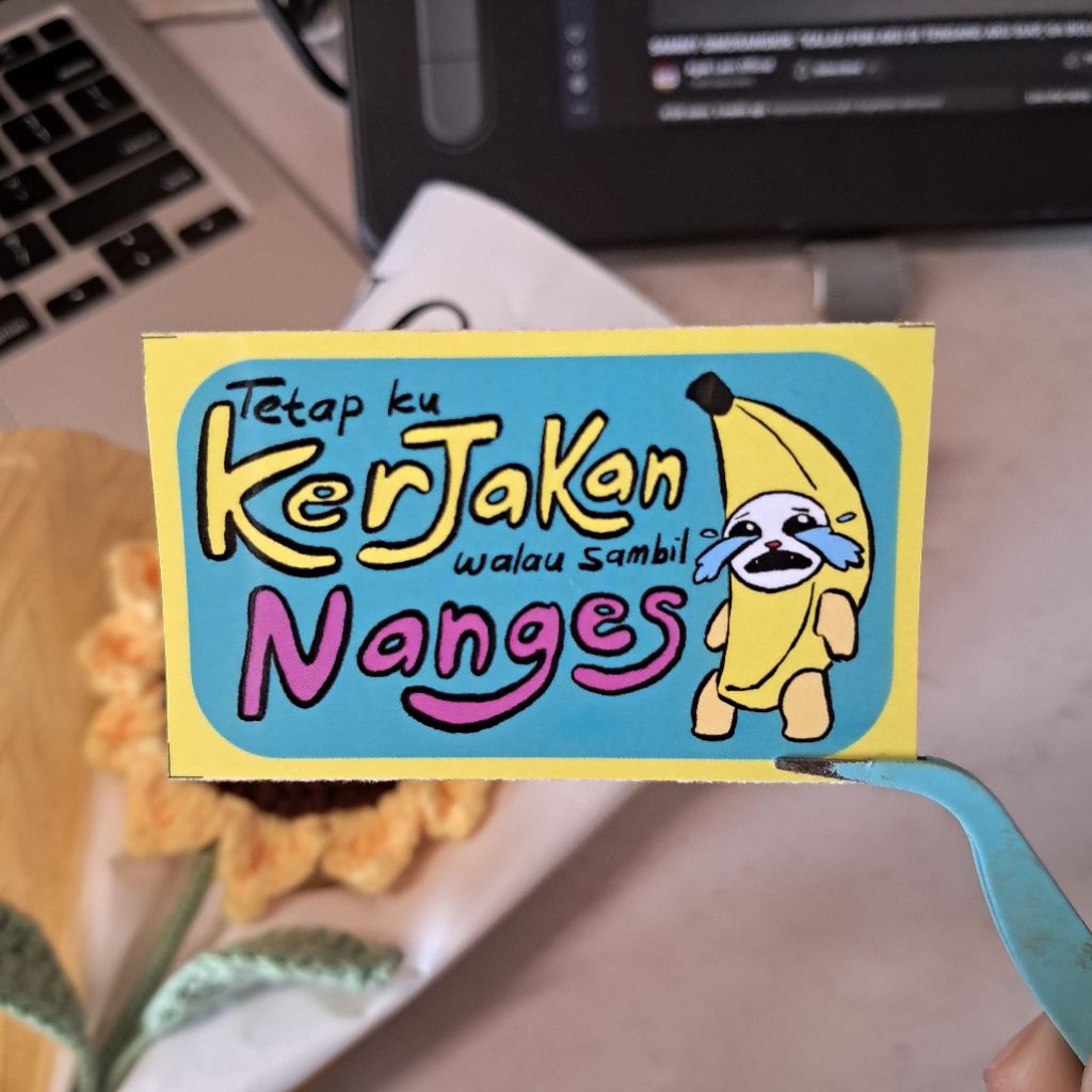 Jual METAL KECIL | Sticker Angkot Anime | Meme Pisang | Shopee Indonesia