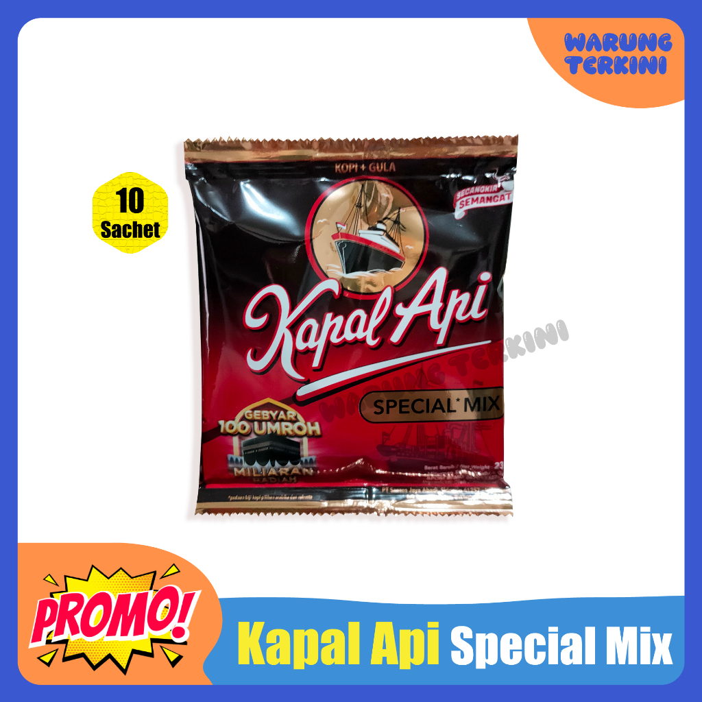 Jual Kopi Kapal Api Spesial Mix 1 Renceng 23g | Minuman Serbuk Kopi ...