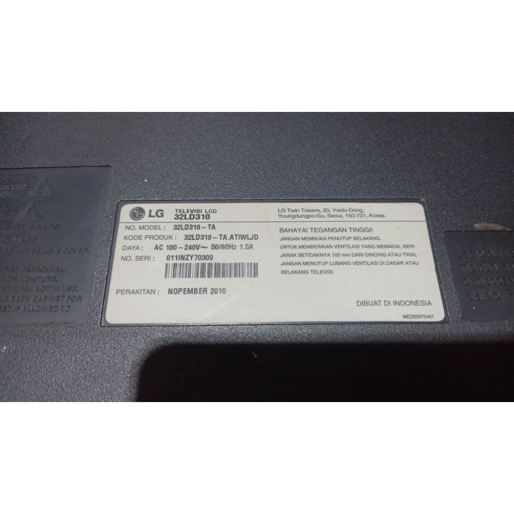 Jual Panel Layar Tv lcd LG 32LD310 ORIGINAL | Shopee Indonesia