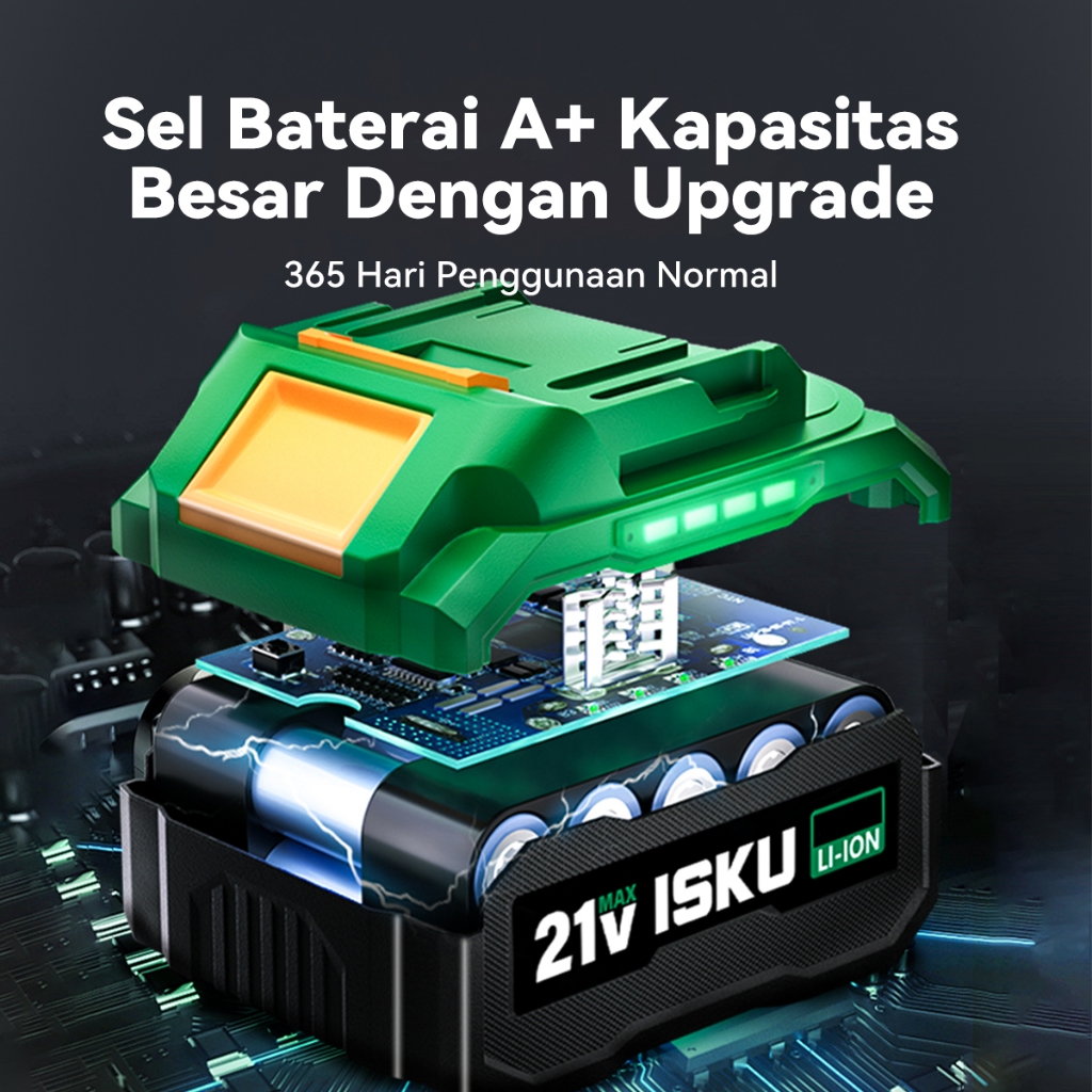 Jual ISKU 21V Baterai Isi Ulang Perkakas Listrik Kualitas Tinggi ...