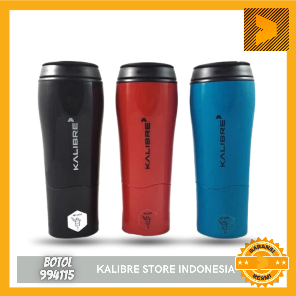 Jual Botol minum anti jatuh kalibre hitam, biru & merah 500ML 994115999 ...