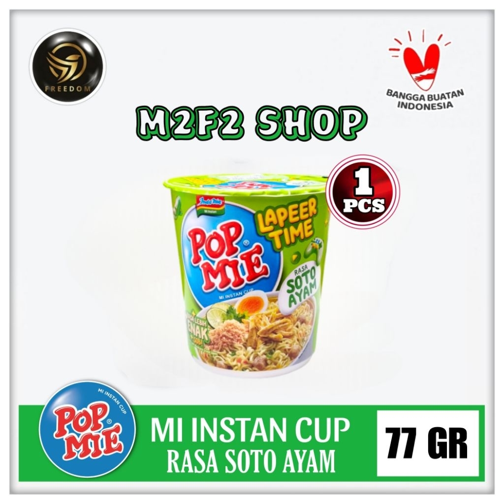 Jual POP MIE | Mi Instan Cup Kuah Rasa Soto Ayam Serbuk Koya - 77 gr ...