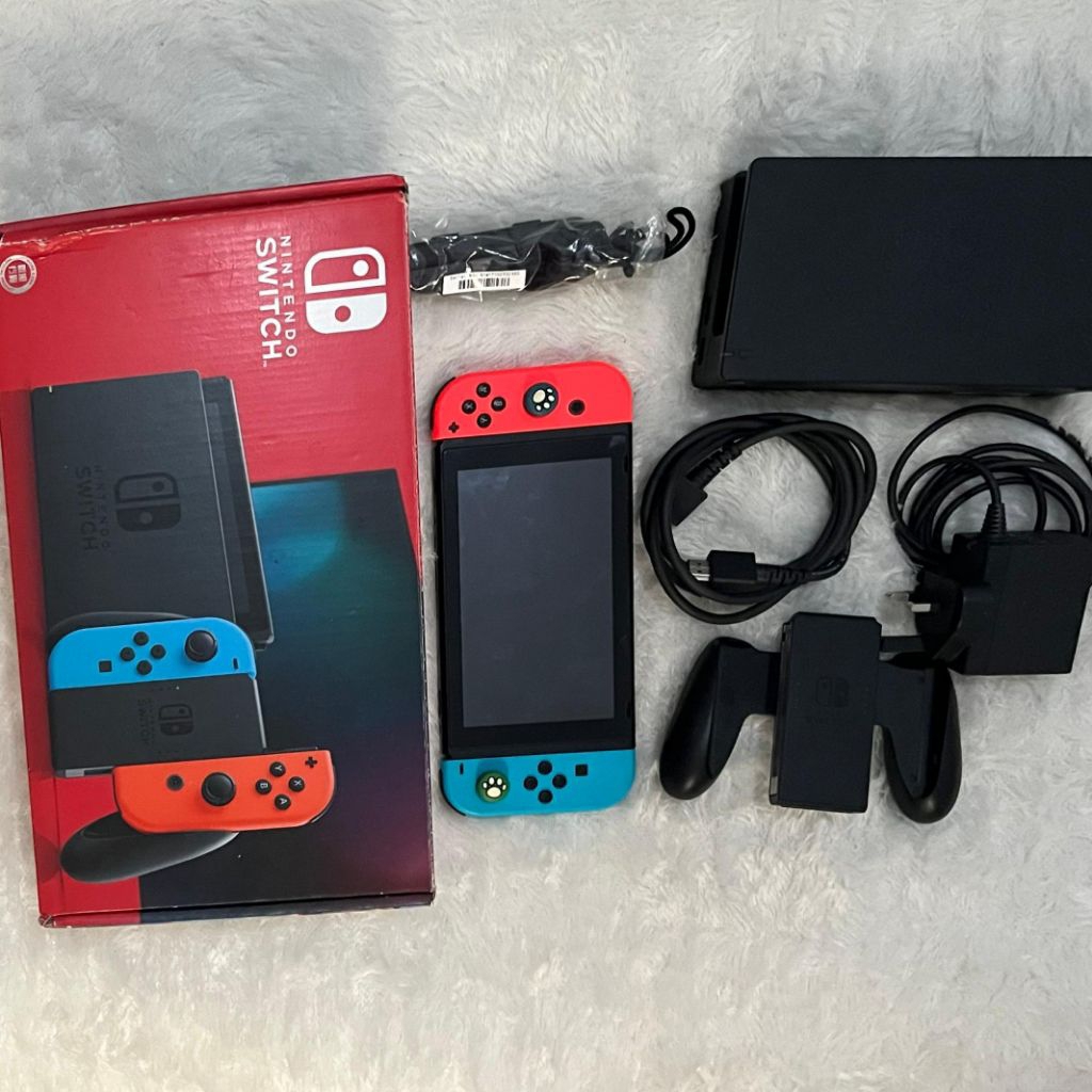 Jual Nintendo Switch V2 Neon OFW CFW Dualboot fullset | Shopee Indonesia