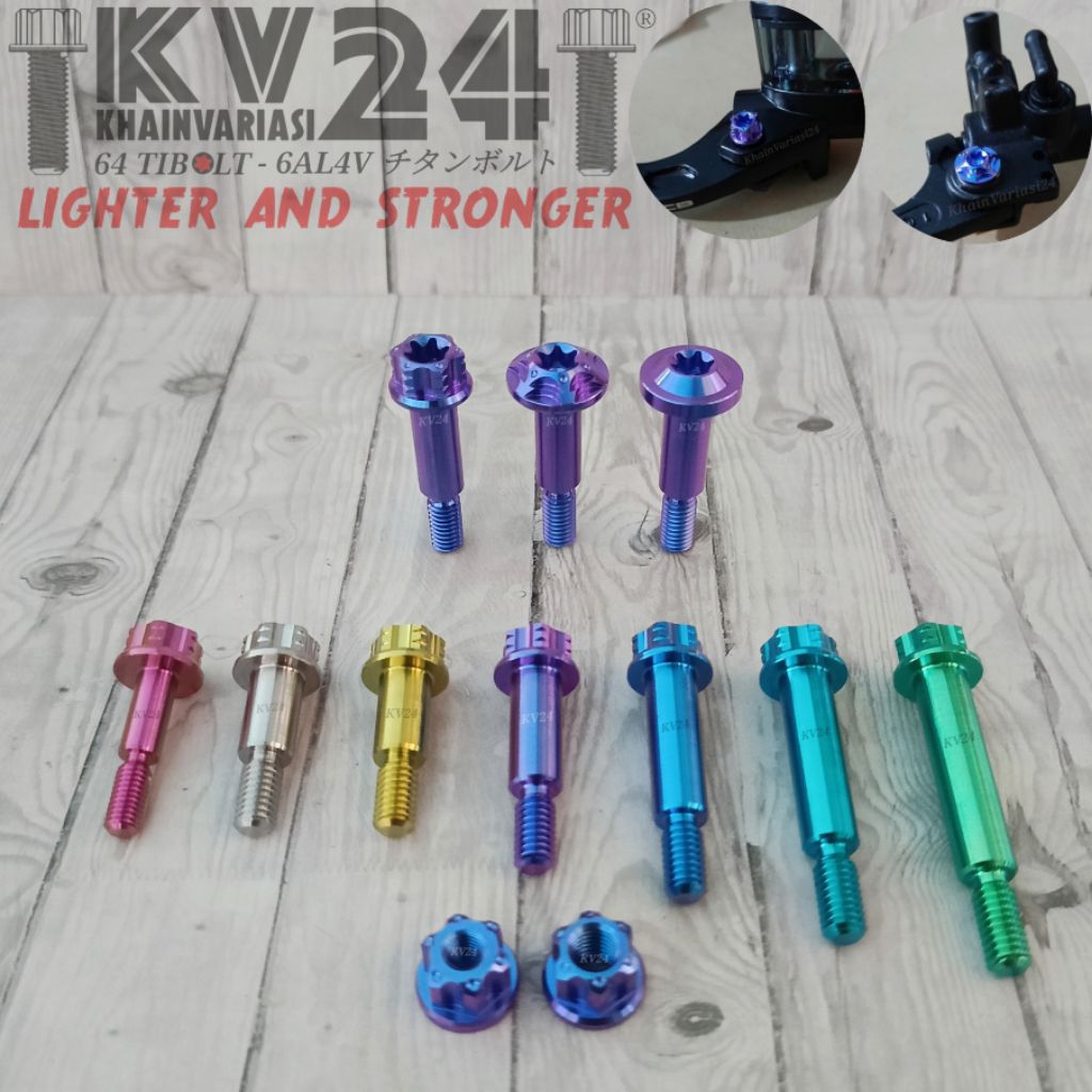 Jual Baut titanium tojosan master rem handle rem kopling titanium | Shopee Indonesia