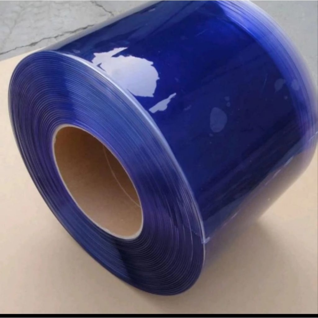 Jual Tirai PVC curtain blue clear ukuran 2mm x 20cm x 50meter | Shopee ...