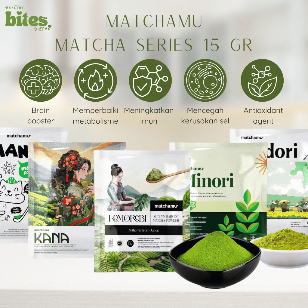 Jual Matchamu Matcha Series 15gr Matchamu Pure Japanese Matcha Bubuk ...