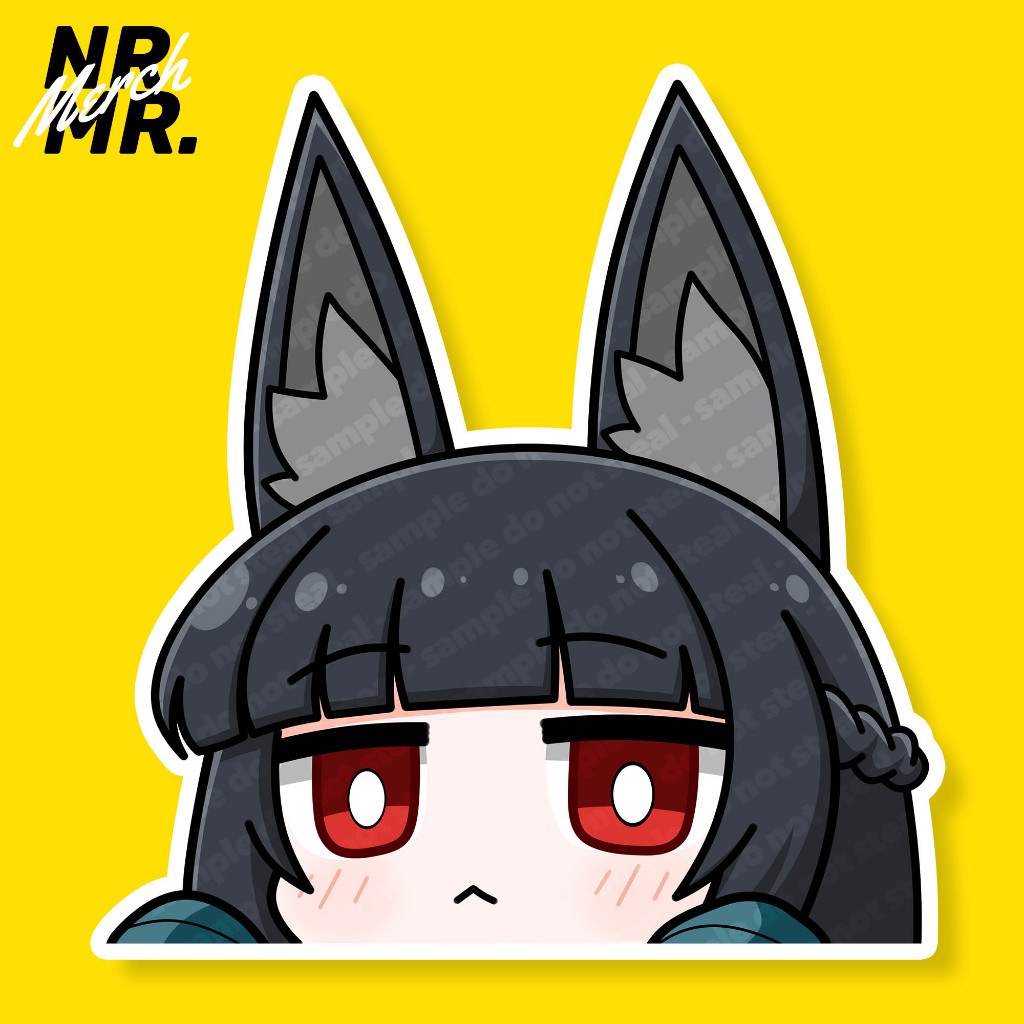 Jual Hoshimi Miyabi Peek Vinyl Sticker fanmade Zenless Zone Zero ZZZ ...