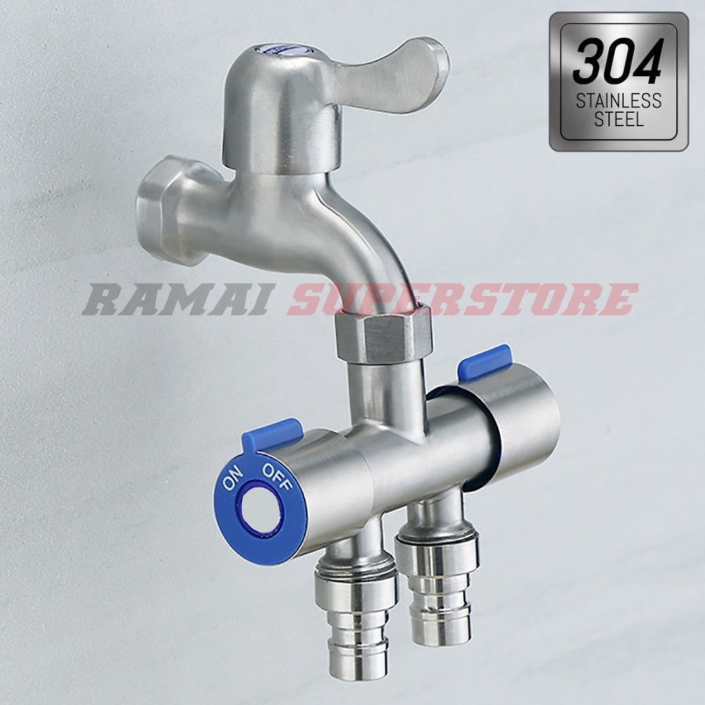 Jual Keran Cabang Kran Pembagi Air Stainless Steel 304 | Shopee Indonesia