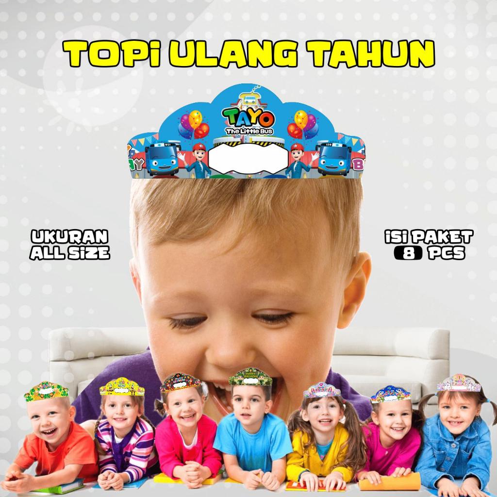 Jual Topi Ulang Tahun Ready Tema Bus Kecil | Shopee Indonesia