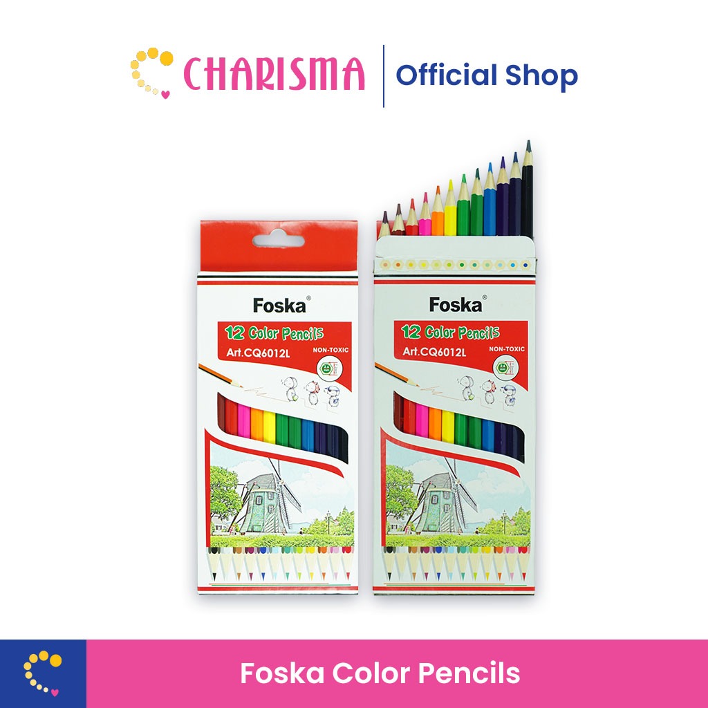 Jual Charisma Pensi Warna - Foska Color Pencil Premium / Foska ...
