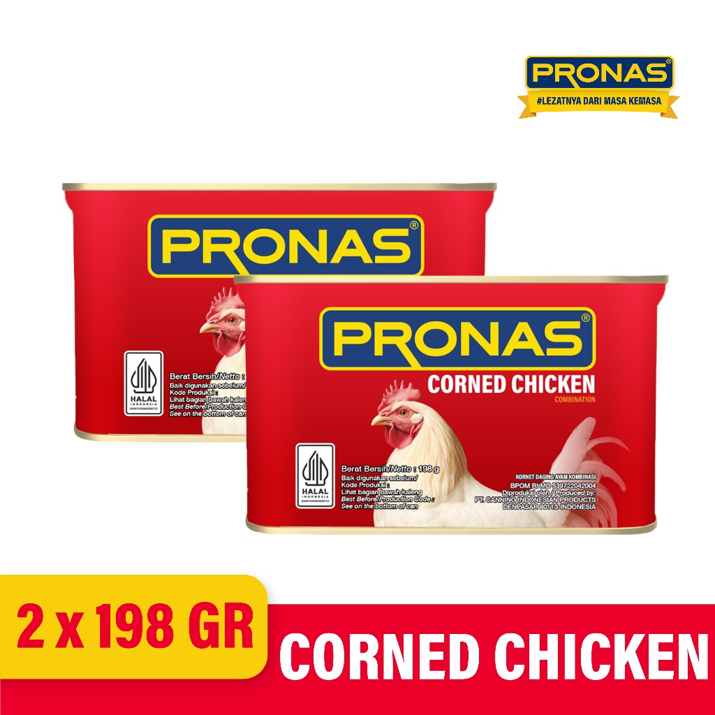 Jual Pronas Kornet Ayam 198 g Bundling 2 pcs | Shopee Indonesia