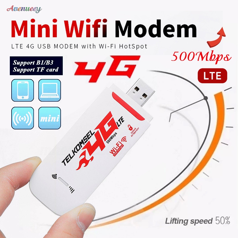 Jual Modem WiFi Portable 4G LTE All Operator USB Mifi 500Mbps Support ...