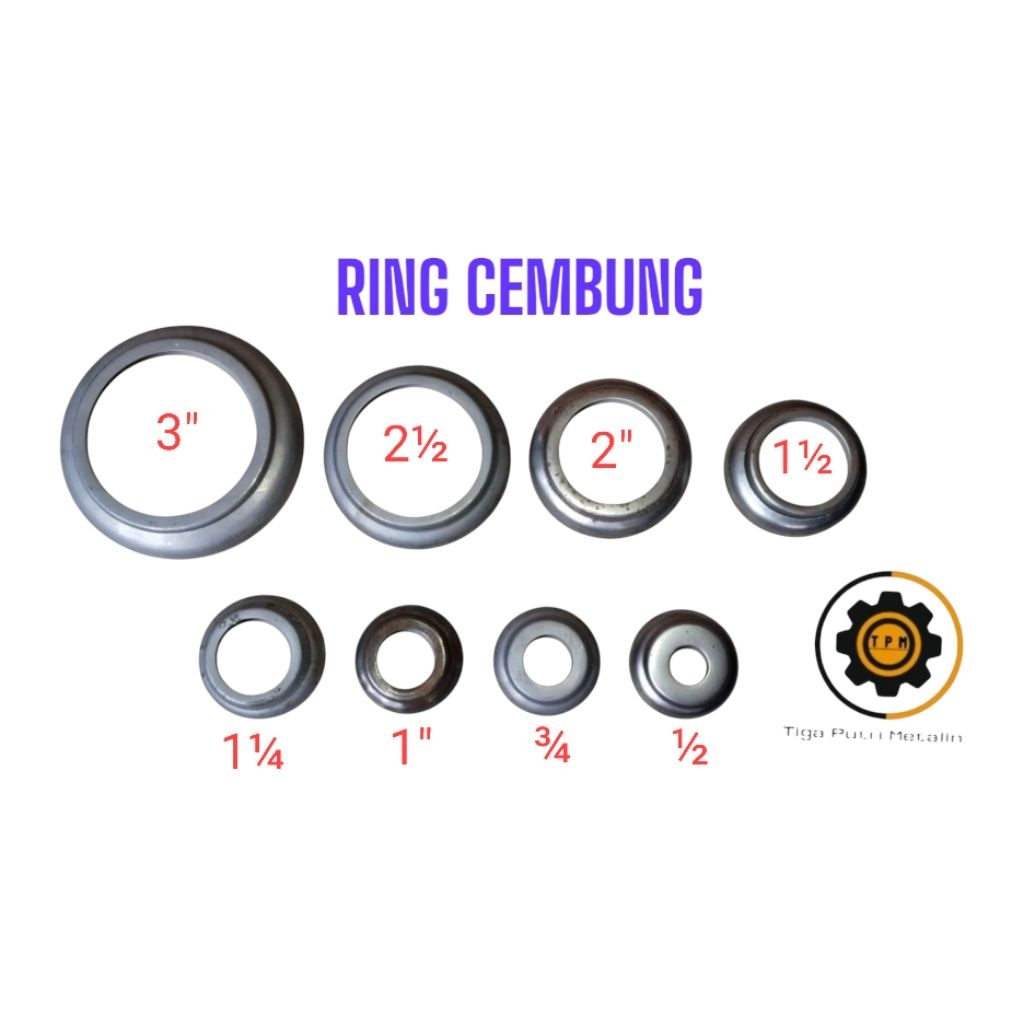 Jual RING CEMBUNG ukuran 2" 2½" 3" | Shopee Indonesia