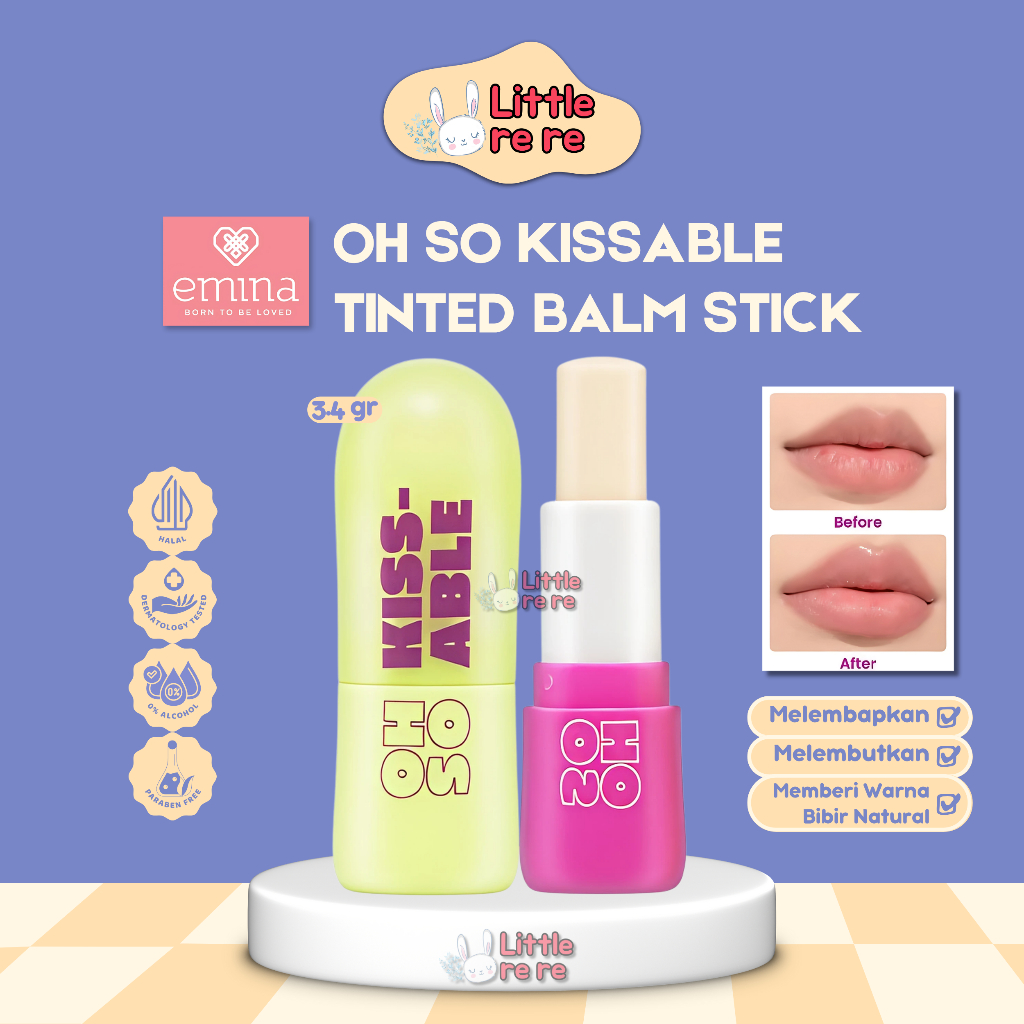Jual EMINA Oh So Kissable Tinted Balm Stick | Shopee Indonesia