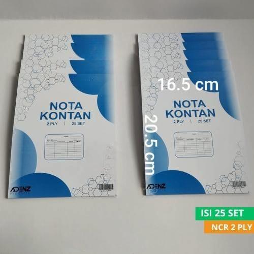 Jual BUKU NOTA KONTAN 2 PLY NCR TERMURAH 1 BUKU ISI 25 SET | Shopee ...