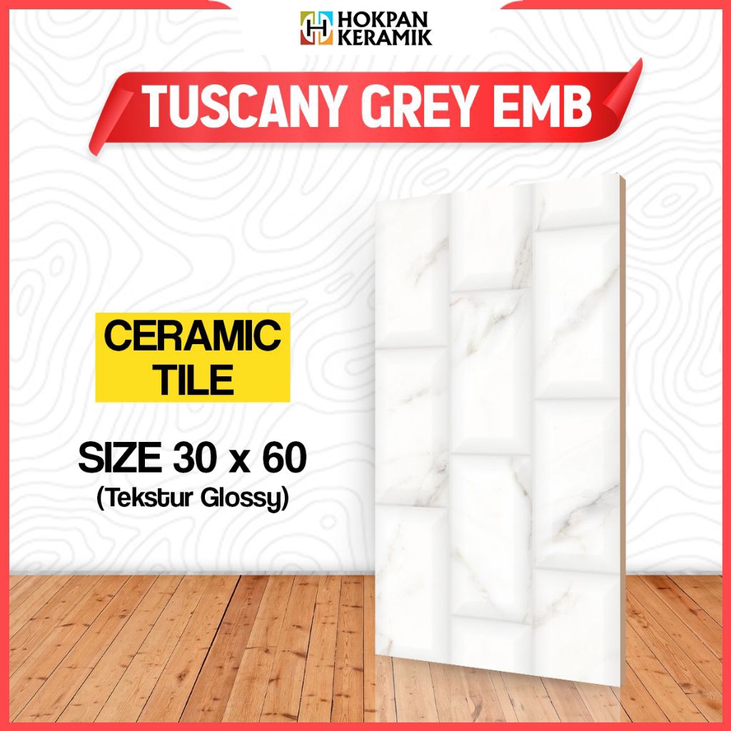 Jual KERAMIK UKURAN 30X60 TUSCANY GREY EMB (BACA DESKRIPSI!!!) | Shopee ...