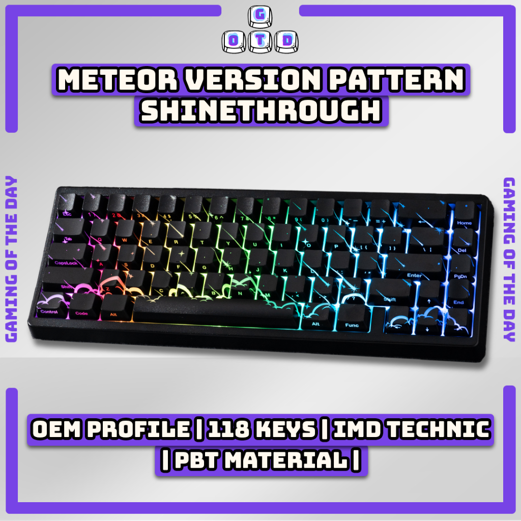 Jual XVX Meteor Keycaps Pattern Shine Through OEM Profile IMD-Tech ...