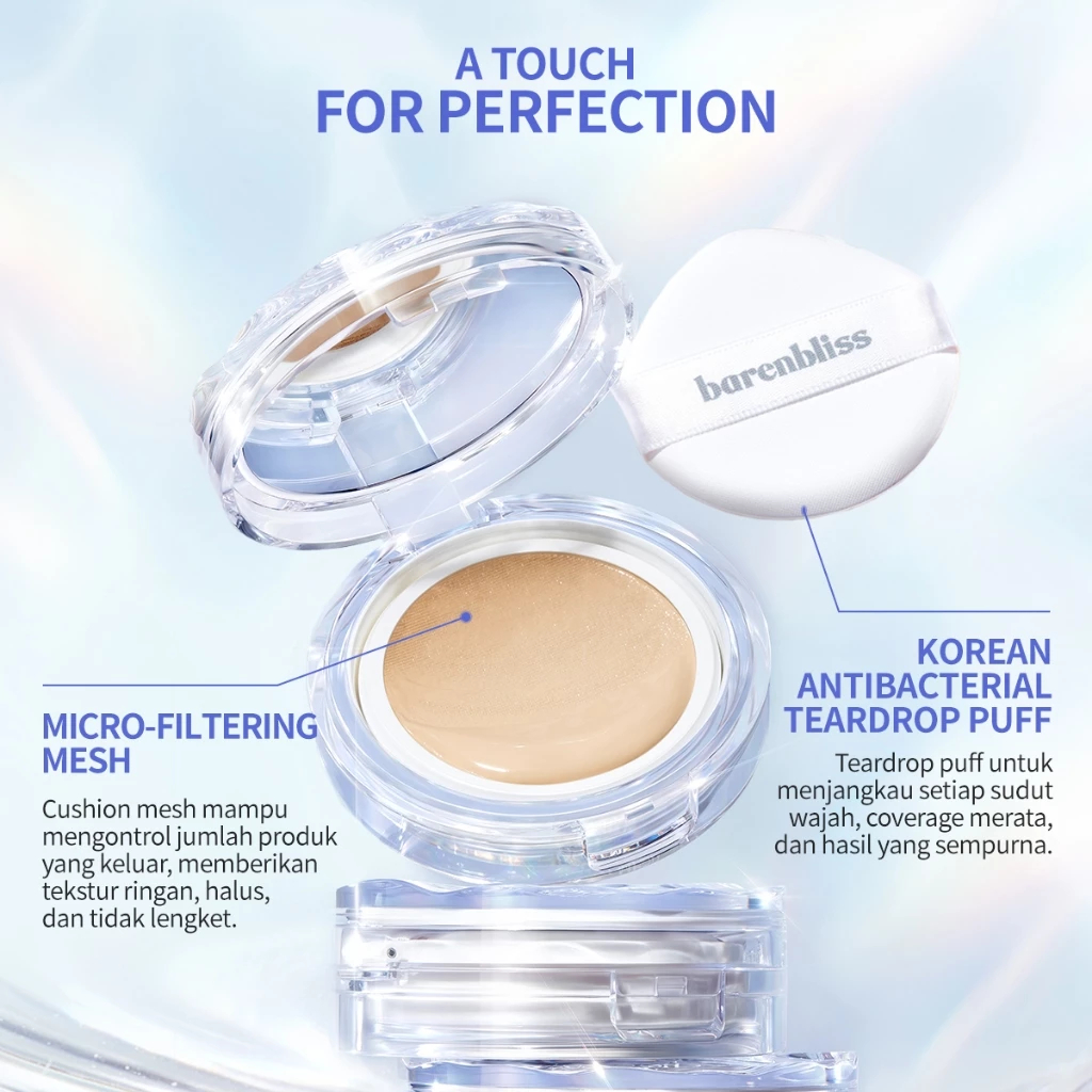 Jual [NEW LAUNCH] BNB barenbliss Bloomdew Moonlight Dewy Mesh Cushion Cushion Dewy 24 Jam SPF 50 ...