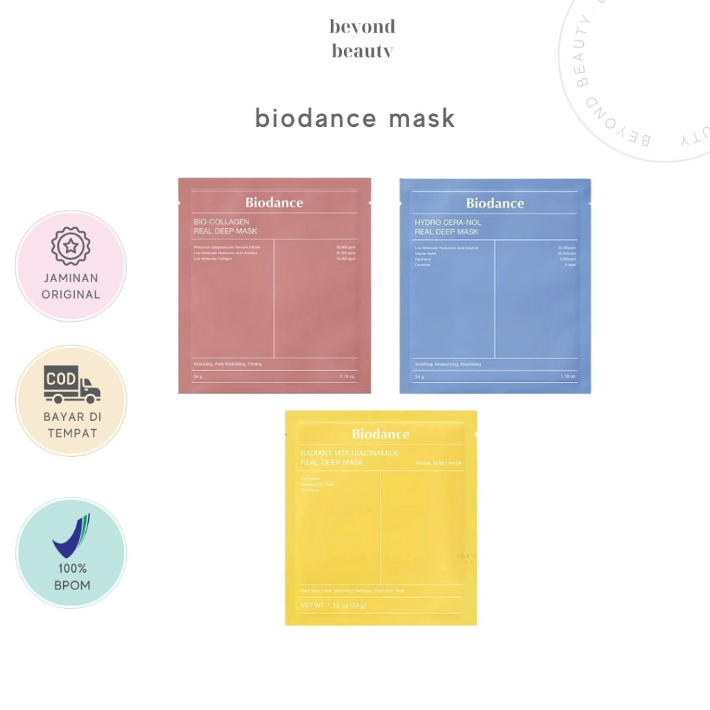 Jual BIODANCE MASK BIO COLLAGEN , HYDRO CERANOL , NIACINAMIDE | Shopee ...