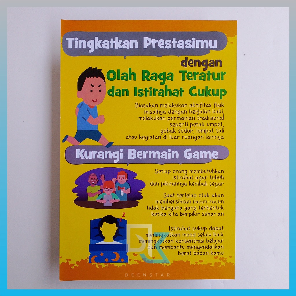 Jual Poster Tingkatkan Prestasimu - Edukasi Dampak Bermain Game ...