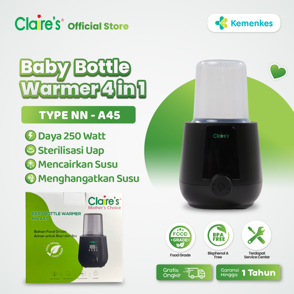Jual Baby Bottle Warmer NN-A45 Sterilizer | smart multifunction bottle ...